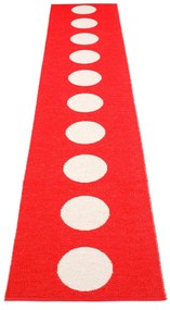 Vinylový koberec Pappelina VERA Red/Vanilla velikost: 70x450cm