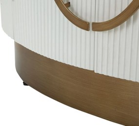 Komoda Tolosa 79 cm bílá/jasan