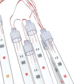 Padající světla 8 ks 50 cm barevná 288 LED dovnitř i ven 328558