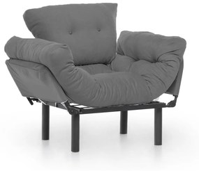 Atelier del Sofa Křeslo Nitta Single - Grey, Šedá