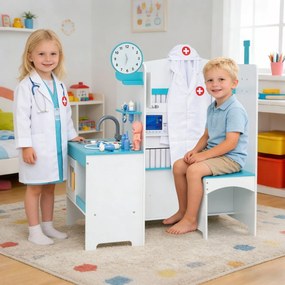 Costway Dětský lékařský set s 27 příslušenstvím Medical Center s EKG monitorem