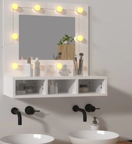 vidaXL Zrcadlová skříňka s LED 60 x 31,5 x 62 cm [808885] Barva: Betonová šedá