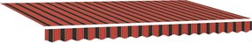 Rám markýzy Oranžová a Černá 350 x 200 cm 3329661