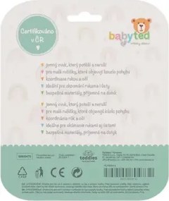 BABYTED Chrastítko Keksík / Silikon / 0m+