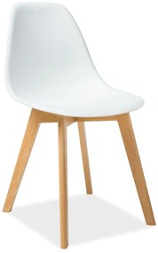 Jídelní židle Moris Barva: Bílá