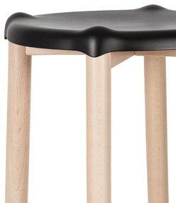Barová stolička POELE, vysoká, více variant - Alessi Barva: bílá
