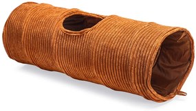 Designový tunel pro kočky Lord terakota manšestr 75cm