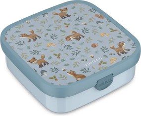 Světle modrý plastový dětský svačinový box Forest Friends by Little Dutch – Mepal