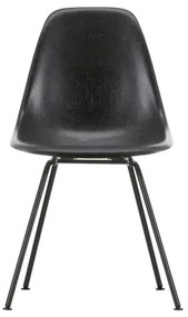 Eames Fiberglass Chair DSX černě lakovaná tmavě šedá Vitra