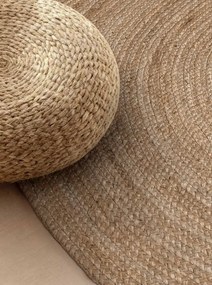 Koberec Hanse Home Jute Braided Rangpur naturální / hnědý ovál