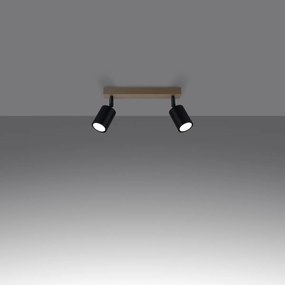 Sollux Lighting Stropní svítidlo VERDO 2 černé