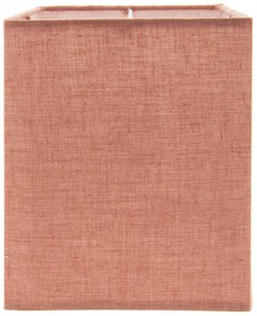 Červené textilní stínidlo - 14*14*18 cm