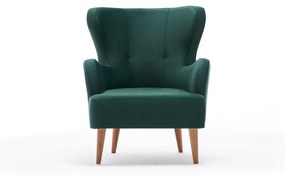 Atelier del Sofa Křeslo Karina - Petrol Green, Zelená