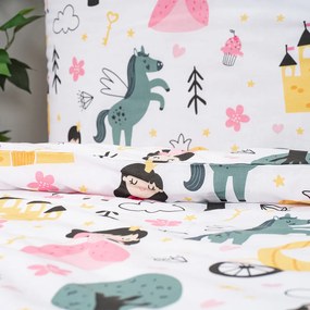 4Home Dětské bavlněné povlečení Fairytale Dream, 140 x 200 cm, 70 x 90 cm