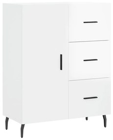 Skříň highboard lesklá bílá 69,5 x 34 x 180 cm kompozitní dřevo,  3199827