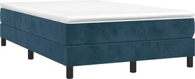 Box spring postel s matrací tmavě modrá 120 x 200 cm samet 3144325