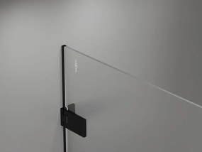 Mexen Lunar-F Duo, skládací sprchový kout 80 x 80 cm, 8mm čiré sklo, černý profil, 836-080L-080P-70-00