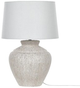 Keramická stolní lampa krémová CAINE Beliani