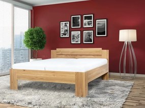 Ahorn Dřevěná postel Grado 190x80 Buk průběžná spárovka