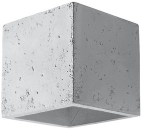 Nástěnné svítidlo Quad, 1x betonové stínidlo