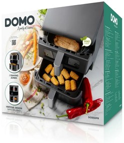 DOMO DO550FR vertikální dvojitá horkovzdušná fritéza