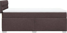 Box spring postel s matrací tmavě hnědá 100 x 200 cm textil 3285809