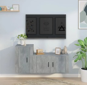 vidaXL 2dílný set TV skříněk kompozitní dřevo [3188463] Barva: Betonová šedá