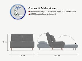 Dvoumístná rozkládací pohovka Seater Folde - výběr z 5 provedení
