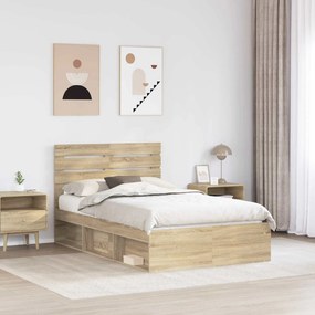 Rám postele s čelo Sonoma 120 x 190 cm Masivní borové dřevo 3411441