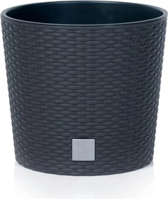 PRO Květináč RATO ROUND + vklad antracit 30,0 cm