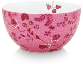 Pip Studio Jolie Flowers miska ∅12cm, růžová (miska z tenkostěnného porcelánu)