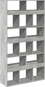 Knihovna betonově šedá 100 x 33 x 187,5 cm kompozitní dřevo 3309378