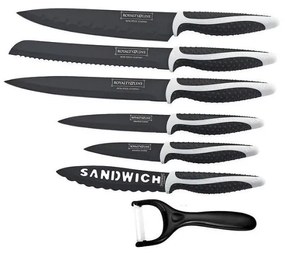 7-dílná sada kuchyňských nožů ROYALTY LINE Black 53165