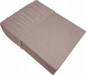 Prostěradlo jersey s gumou Bielbaw 200x220 cafe