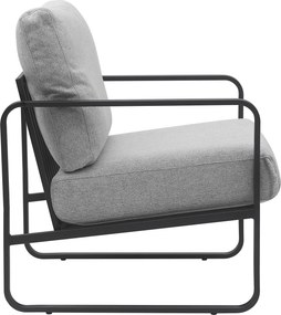 Relaxační křeslo Manea látka – světle šedá