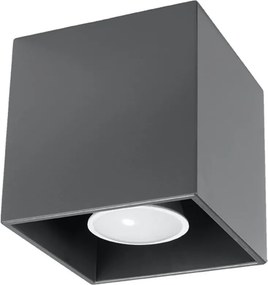 Sollux Lighting Stropní lampa QUAD 1 antracitová