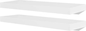 Nástěnné police 4 ks bílé 60 cm 275997