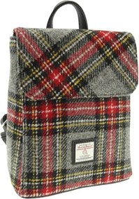 Batoh Tummel Harris Tweed - Grey Red Tartan
