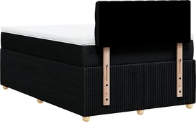 Box spring postel s matrací černá 120x200 cm textil 3287432