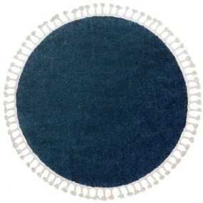 Dywany Łuszczów Kusový koberec Berber 9000 navy kruh ROZMĚR: 120x120 (průměr) kruh