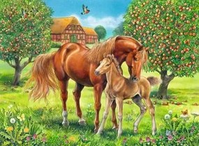 Ravensburger Koně na pastvině / 100 dílků  / od 6 let