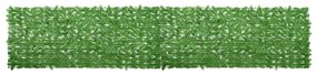 Balkónová zástěna se zelenými listy 500 x 100 cm 315501