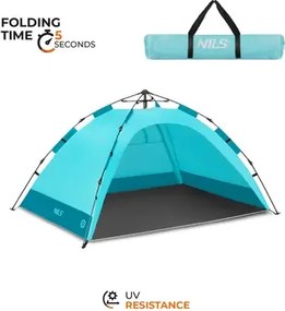 NILS Automatický pop-up plážový stan  NC4802 modrý