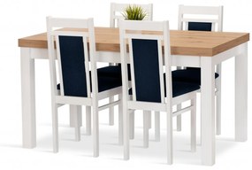 Jídelní sestava NINA stůl + 4 židle - MALMO 79