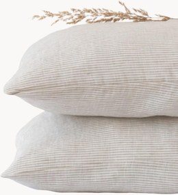 Lněný povlak na polštář Natural Stripes
