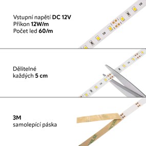 T-LED LED pásek SB3-300 vnitřní záruka 3 roky Extra teplá 2700K