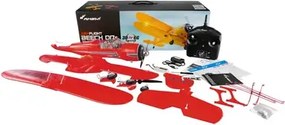 AMEWI RC dvouplošník AMXFlight Beech D17s červená / RTF / 3D/6G Gyro /
