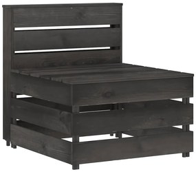Zahradní středová pohovka z palet šedě impregnovaná borovice 316195