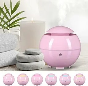 SIXTOL Globe růžový lesk / Aroma difuzer / 150ml / 6 W / Automatické v