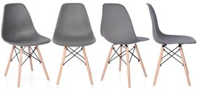 Set skandinavských židlí CF-1 - šedá